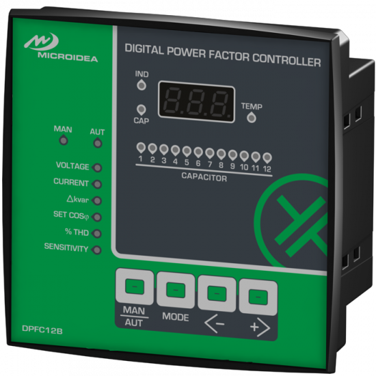 AUTOMATIC POWER FACTOR REGULATOR DPFC12B | Microidea